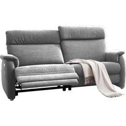 Home Affaire 2-Sitzer &raquo;Turin&laquo; mit motorischer Relaxfunktion, auch in Leder grau B/H/T: 155cm x 107cm x 97cm, Struktur impr&auml;gniert,mit Wasser zu 