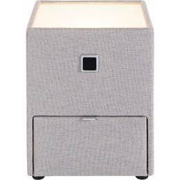 Jockenh&ouml;fer Nachtkonsole &raquo;Lancy&laquo; mit LED-Beleuchtung beige Glas, Holzwerkstoff B/H/T: 42,5cm x 53cm x 45cm, 1 Stk.