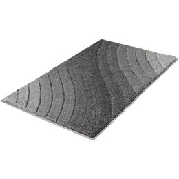Kleine Wolke Badematte &raquo;Tender, Badvorleger, Badezimmer Teppich&laquo; H&ouml;he 20 mm rutschhemmend beschichtet fu&szlig;bodenheizungsgeeignet Badteppich, Wellen Design, mit 