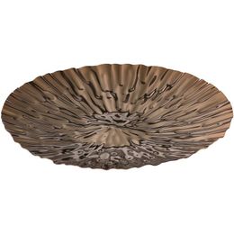 Creativ home Dekoschale &raquo;Schale&laquo; mit Wellenstruktur braun &Oslash; 25,5cm