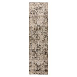 Kayoom Teppich &raquo;Amora 258&laquo; rechteckig 13 mm H&ouml;he Kurzflor, Vintage, Orient, Hoch Tief Struktur, Wohnzimmer beige Polyester B : 80cm 1 Stk., 13mm, L: 300cm