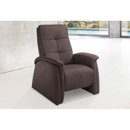 exxpo - sofa fashion Sessel &raquo;Tivoli, Hochlehnsessel, Relaxsessel, Kinosessel, bequem&laquo; mit Relaxfunktion, schmale Armlehnen braun Softlux -Kunstleder;