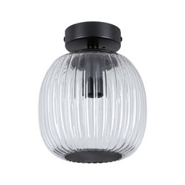 Paulmann Deckenleuchte &raquo;Ruya IP44 E14 230V max. 20W Glas&laquo; E14 1 Stk. schwarz 1, &Oslash; 15cm H: 18,3cm, 1 Stk.