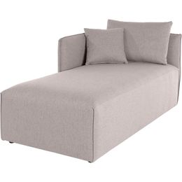 OTTO home Ottomane &raquo;N&ouml;re&laquo; Modul - zum Zusammenstellen; in vielen Bezugsqualit&auml;ten und Farben grau Samtoptik (100% Polyester);Struktur (100% 