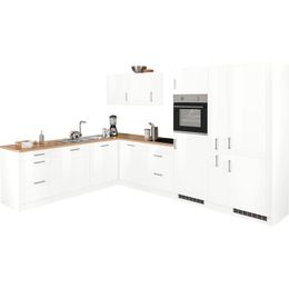 KOCHSTATION Winkelk&uuml;che &raquo;KS-Tinnum&laquo; ohne E-Ger&auml;te, Stellbreite 240/330 cm wei&szlig; B/H/T: 240cm x 330cm