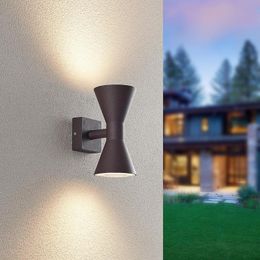 Trio Leuchten Au&szlig;en-Wandleuchte &raquo;ARDAS, up-and-down Licht Fassadenleuchte, exkl 2x GU10 max 10W, IP44&laquo; GU10 1 Stk. warmwei&szlig; - kaltwei&szlig; Outdoor 