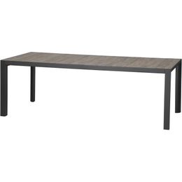 siena GARDEN Gartentisch &raquo;SILVA Tisch 220x100cm matt anthrazit/washed grey&laquo; Aluminiumgestell matt anthrazit, Tischplatte aus Keramik, washed grey grau B/H/T: 100cm