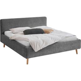 Meise M&ouml;bel meise.m&ouml;bel Polsterbett &raquo;Mattis&laquo; Topseller, wahlweise mit Bettkasten grau Bezug Bett: Boucle (100% Polyester) Liegefl&auml;che L&auml;nge B: 200cm x 160cm, 