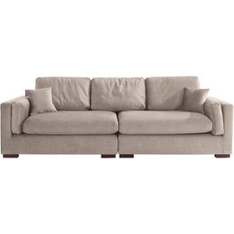 Home Affaire Big-Sofa &raquo;Fresh Pond&laquo; in vielen Bezugsqualit&auml;ten und Farben, B/T/H: 290/96/95 cm beige 100% Polyester B/H/T: 290cm x 95cm x 96cm, 