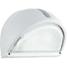 Eglo Wandleuchte &raquo;Onja Au&szlig;en-Wandlampe, Au&szlig;enleuchte aus Aluguss und Glas, E27, IP44&laquo; E27 1 Stk. Wand-/Deckenleuchte - L22 x H15,5 x AL12,5 cm - wei&szlig; 