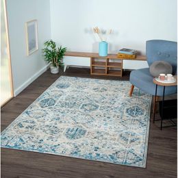MyFlair Teppich &raquo;My Heriz 2&laquo; rechteckig 8 mm H&ouml;he Kurzflor, klassisches Orient Design, besonders weich durch Microfaser braun Polyester B : 160cm 1 Stk., 8mm,