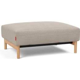 INNOVATION LIVING Polsterhocker komfortabler Hocker, variabel einsetzbar beige 100% Polyester B/H/T: 100cm x 41cm x 75cm