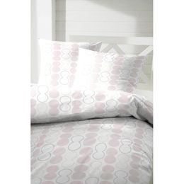 Primera Bettw&auml;sche &raquo;the chain&laquo; 2 Stk. mit Kettenmuster braun Perkal, Obermaterial: 100% Baumwolle B/L: 135cm x 200cm, 1 Stk., 1 Stk., Perkal, B/L: 80cm x 80cm