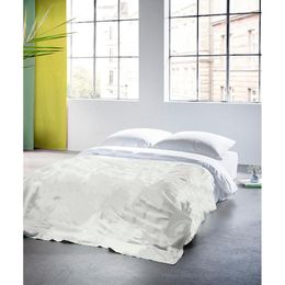 Fleuresse Plaid &raquo;Plaid&laquo; Halbleinen, in Gr. 180x270 cm, Plaid beige Baumwolle, Leinen B/L: 180cm x 270cm