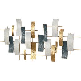 pajoma Wanddekoobjekt &raquo;Wanddekoration&laquo; aus Metall, 120 cm Breit blau Metall B/H/T: 120cm x 60cm x 5cm