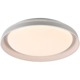 JUST LIGHT Deckenleuchte &raquo;SATI&laquo; LED-Board 1 Stk. Warmwei&szlig; LED, dimmbar, Switchmo, Memory, nach Trennung vom Netz wei&szlig; 1, &Oslash; 43cm H: 8,5cm, 1 Stk.