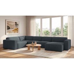 OTTO home Wohnlandschaft &raquo;Clayton Breite 371 cm, U-Form&laquo; in einem trendigen Cord-Bezug, verschiedene Kombinationen verf&uuml;gbar grau 100% Polyester B/H/T