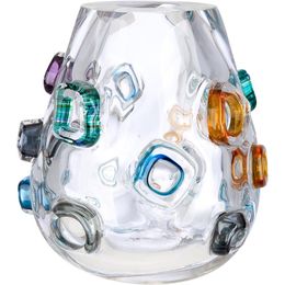 Gilde Tischvase &raquo;Vase bauchig Maledivia&laquo; Glas B/H/T: 21,5cm x 22,5cm x 21,5cm &Oslash; 21,5cm