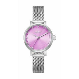 DKNY Damen DKNY Quarzuhr &raquo;Soho Mini&laquo; Armbanduhr, Damenuhr, Edelstahlarmband, analog Einheitsgr&ouml;&szlig;e