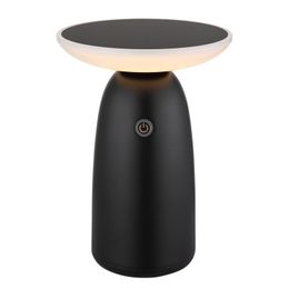 Globo LIGHTING LED Solarleuchte &raquo;SOLARLEUCHTE ALUMINIUM SCHWARZ MATT, 1XLED&laquo; LED-Modul 1 Stk. Warmwei&szlig; Solar Garten Terrasse Au&szlig;enbeleuchtung 
