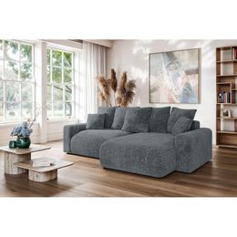 Home Affaire Ecksofa &raquo;LAKESIDE klein mit Bettfunktion und Bettkasten, B/T/H 235/142/84 cm&laquo; L-Form, Recamiere beidseitig montierbar, mit 