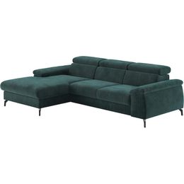 COTTA Ecksofa &raquo;Kitty L-Form, B: 242 cm&laquo; mit Kopfteilverstellung, optional Schlaffunktion & Bettkasten 88% POLYESTER (PES) 12% POLYAMID (PA) B/H/T: 