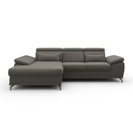Sit & More sit&more Ecksofa &raquo;Cabrio L-Form, B: 295 cm, mit Sitztiefen-, Arm- & Kopfteilverstellung&laquo; 2 Nierenkissen, Federkern, optional Schlaffunktion und 
