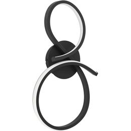 Eglo Wandleuchte &raquo;Serpins Wandleuchte, Wohnzimmerlampe, Metall und Kunststoff, Lampe&laquo; LED-Modul 1 Stk. Warmwei&szlig; Wand-/Deckenleuchte - L20,5 x H40 x 