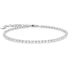 Thomas Sabo Damen Thomas Sabo Armband &raquo;Schmuck Silber 925 Tennisarmband&laquo; mit Zirkonia (synth.) silber 19, Silber 925 (recycelt)