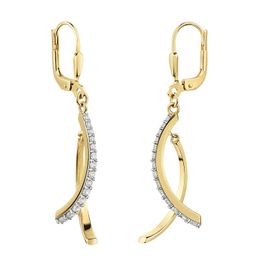 Firetti Damen Paar Ohrh&auml;nger &raquo;Schmuck Geschenk Gold 333 Ohrschmuck Ohrringe&laquo; mit Zirkonia (synth.) Gelbgold 333