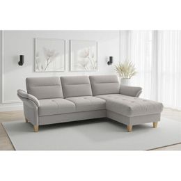Sit & More sit&more Ecksofa &raquo;Pamela, L-Form, B:230 cm&laquo; mit Federkern und Liegefl&auml;che aus Originalstoff 95% Polyester 5% Polyamid B/H/T: 230cm x 90cm x 164cm, 
