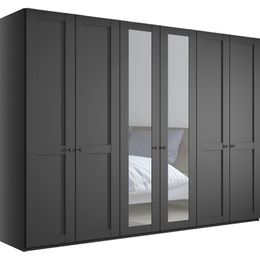 Wiemann Kleiderschrank &raquo;G&ouml;teborg, mit 95&deg; &Ouml;ffnungswinkel, Made in Germany&laquo; inkl. Spiegel und T&uuml;rend&auml;mpfung, moderner Landhausstil grau Glas, 