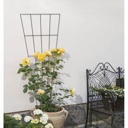 Windhager Rankgitter &raquo;f&uuml;r Kletterpflanzen, Gitterspalier V-f&ouml;rmig f&uuml;r Hausw&auml;nde&laquo; Rankhilfe 150 cm, erh&auml;ltlich in gr&uuml;n, anthrazit oder wei&szlig; gr&uuml;n Metall B/H/T: 