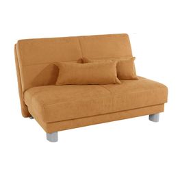 Home Affaire Schlafsofa &raquo;Gina&laquo; mit einem Handgriff vom Sofa zum Bett orange B/H/T: 120cm x 86cm x 195cm, Chenille