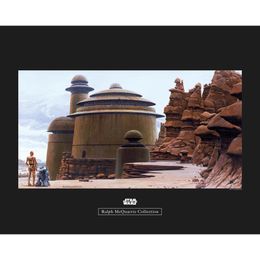Komar Bild &raquo;Star Wars Classic RMQ Jabbas Palace&laquo; Star Wars 1 Stk. tlg. Wandbild zur Dekoration im Kinderzimmer - ohne Rahmen bunt Holz, Papier B/H/T: 50cm x