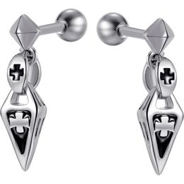 Firetti Damen Paar Ohrstecker &raquo;Schmuck Geschenk Edelstahl Ohrschmuck Ohrringe Classic&laquo; silber Edelstahl