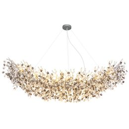 Globo LIGHTING H&auml;ngeleuchte &raquo;QUEENA&laquo; E14 1 Stk. Kristall Luster f&uuml;r Wohn- & Esszimmer, H&ouml;he k&uuml;rzbar 16, H: 120cm, 1 Stk.