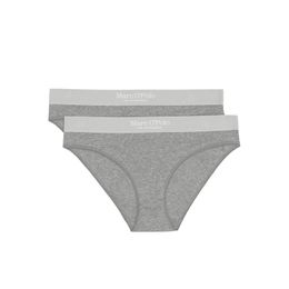 Marc O'Polo Marc O'polo Damen Marc O'Polo Slip &raquo;Iconic Rib woven&laquo; Packung, 2 Stk. mit feingeripptem, elastischem Bund grau XS, 2 Stk.