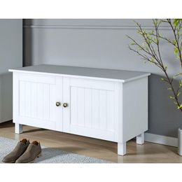 OTTO home Sitzbank &raquo;Juventus&laquo; 1 Stk. tlg. aus massiver Kiefer, Breite 97 cm wei&szlig; Massivholz B/H/T: 97cm x 48cm x 38cm