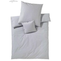Elegante Bettw&auml;sche &raquo;Classico&laquo; 2 Stk. angenehmes Hautgef&uuml;hl silber Perkal, Obermaterial: 100% Baumwolle B/L: 135cm x 200cm, 1 Stk., 1 Stk., Perkal, B/L: 80cm x