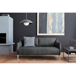 W.Schillig 2,5-Sitzer &raquo;sally Designsofa, Loungesofa, bequem, schmale Armlehnen, Breite 174cm&laquo; mit Metall-Winkelf&uuml;&szlig;en in Silber matt, Breite 174 cm 