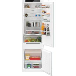 Siemens Einbauk&uuml;hlgefrierkombination iQ300 &raquo;KI87VVSE0&laquo; 177,2 cm hoch 54,1 cm breit Low Frost: geringere Eisbildung & schnelleres Abtauen silber 