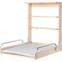 Roba Wickelregal &raquo;Wandwickelregal klappbar, inkl. Wickelunterlage Roba Style grau&laquo; bis 15 kg zur Montage an die Wand 67 cm beige Einheitsgr&ouml;&szlig;e