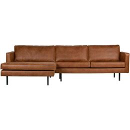 Woood Ecksofa &raquo;Rodeo Recycling-Lederfaser-Verbundstoff, H 85 x B 300 x T 155/86 cm&laquo; Metallbeine, Tragkraft 250 kg, Gute Verschlei&szlig;festigkeit, 