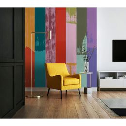 Komar Fototapete &raquo; Vlies Fototapete - Fehlfarben - Gr&ouml;&szlig;e 200 x 250 cm&laquo; bedruckt glatt lila Vlies B/L: x 2,5m, Rollen: 1