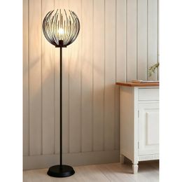 OTTO home Stehlampe &raquo;Tonnia - Stehleuchte aus Metall, Lichteffekt durch Gitter-Optik&laquo; E27 1 Stk. liefert eingeschaltet eine besondere Lichtoptik / 