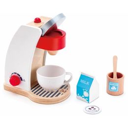 HAPE Kinder-Kaffeemaschine &raquo;Meine Kaffeemaschine&laquo; mit Ein-/Ausschalter und einem Drehregler rot Holz Einheitsgr&ouml;&szlig;e