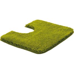 Grund Badematte &raquo;Melange&laquo; H&ouml;he 27 mm rutschhemmend beschichtet fu&szlig;bodenheizungsgeeignet besonders dichter Flor gr&uuml;n Polyacryl WC-Vorleger, 1 Stk.