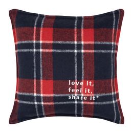 Pad Dekokissen &raquo;TARTAN, Made in Europe&laquo; Kissenh&uuml;lle ohne F&uuml;llung, Karo-Design, 1 St&uuml;ck, 45x45 cm Polyester B/L: 45cm x 45cm, 1 Stk.