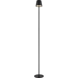 Globo LIGHTING LED Stehlampe &raquo;VANNIE&laquo; LED-Modul Warmwei&szlig; Stehleuchte/Wohnzimmer/Schlafzimmer/Flur schwarz &Oslash; 10,6cm H: 120cm